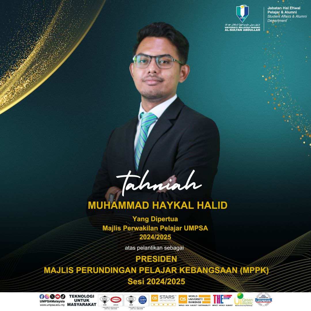 JHEPA - TAHNIAH SAUDARA MUHAMMAD HAYKAL HALID ATAS PELANTIKAN SEBAGAI ...